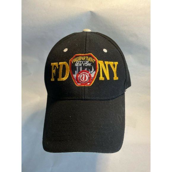 Fdny | Accessories | Fdny Baseball Hat Ball Cap Navy Yellow Fire ...
